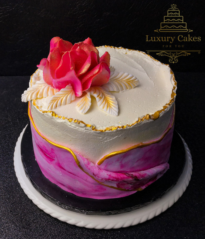 Pink La Perla cake - Luxury Cakes 4U
