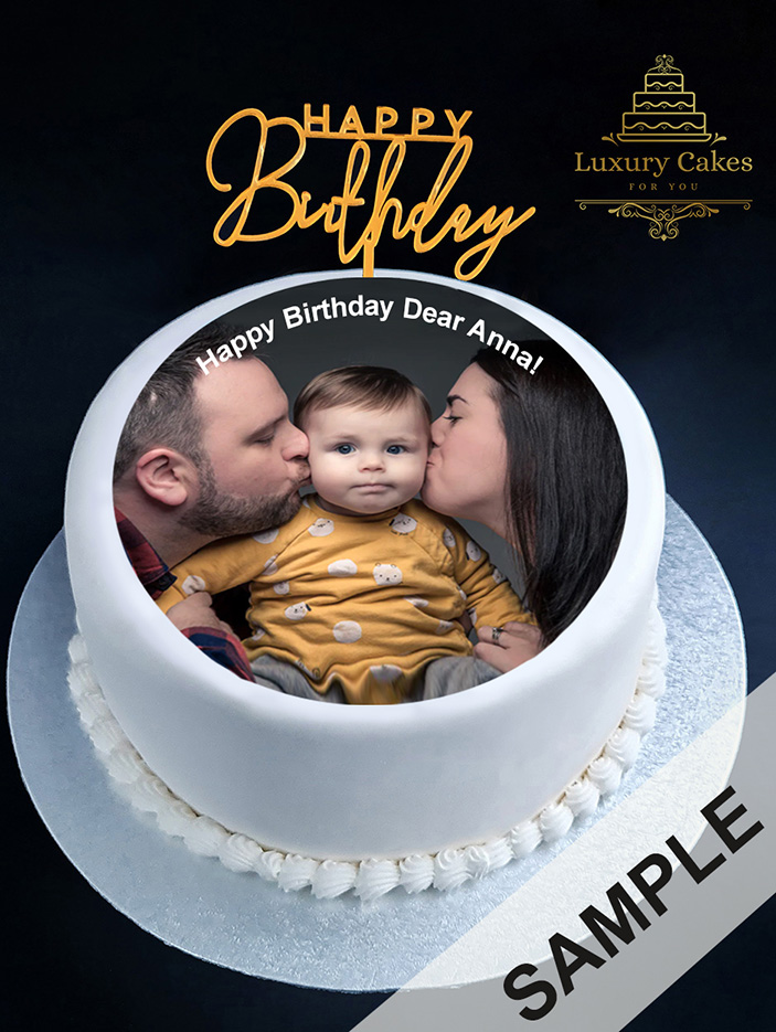 Personalised Cake with your own photo - Luxury Cakes 4U